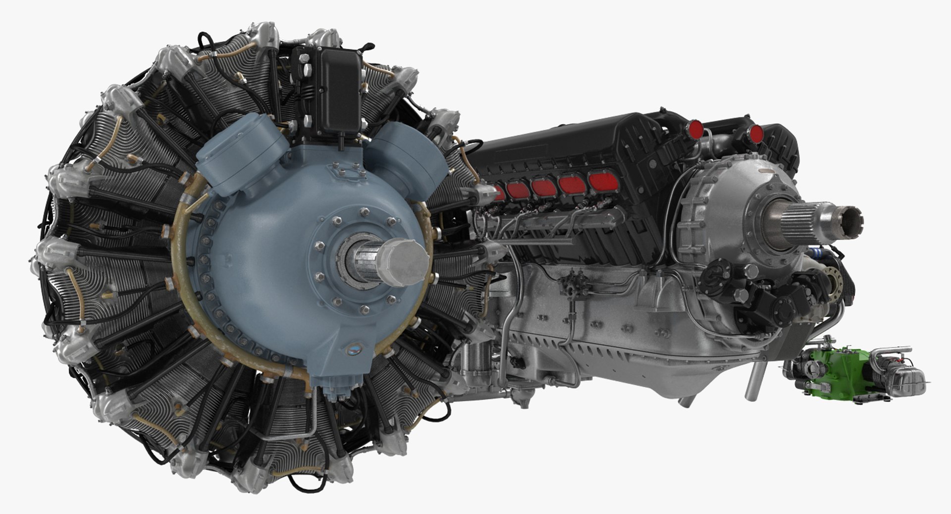 Piston aircraft engines 3 3D model | 1144923 | TurboSquid
