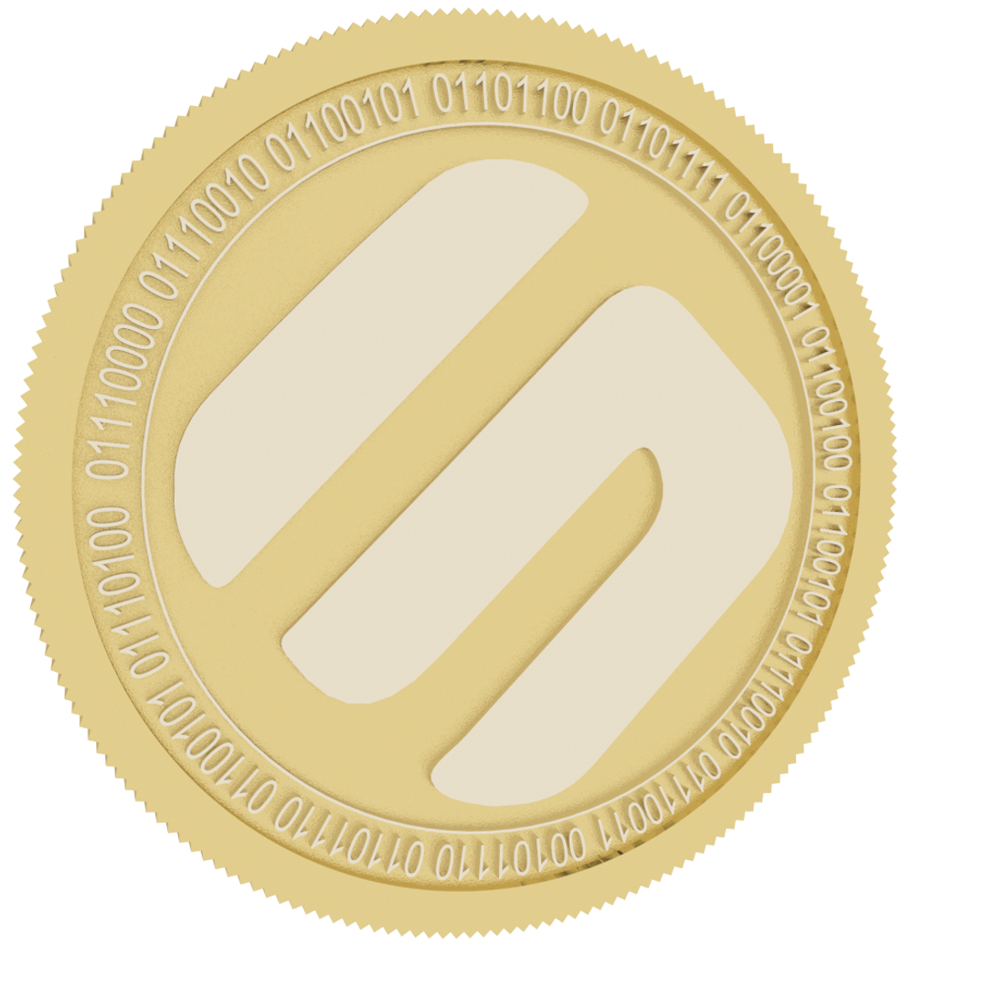 3D Swipe Gold Coin Model - TurboSquid 1556539
