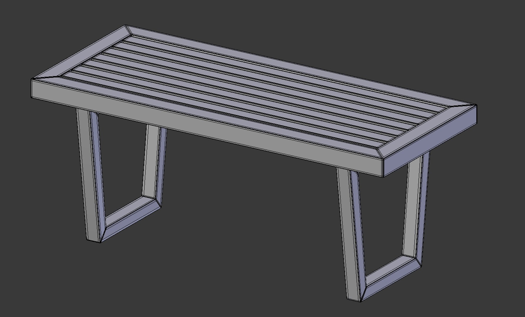 Modern Wooden Bench 3D Model - TurboSquid 1221543