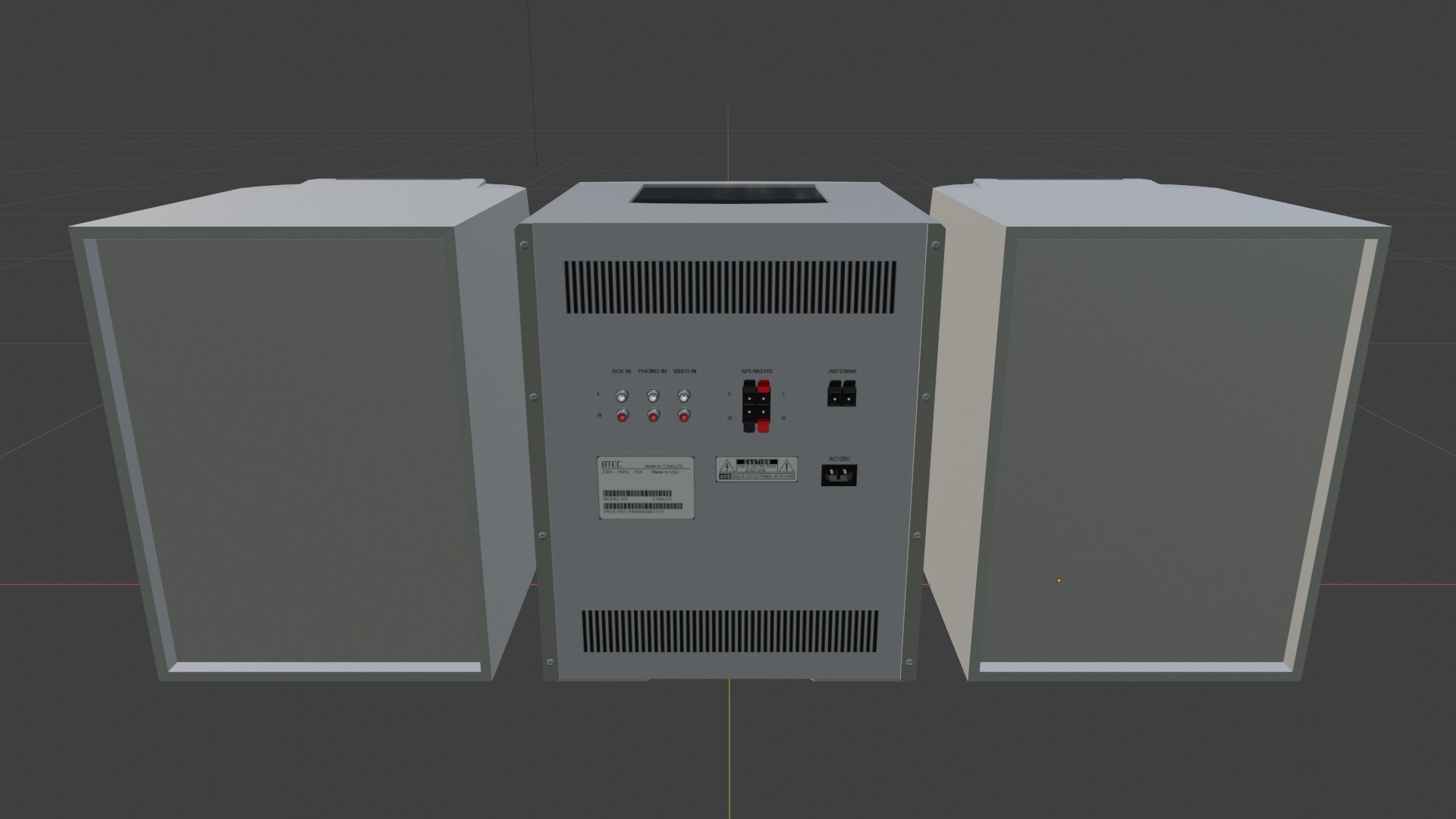 3D Stereo System Circa 2000s - TurboSquid 2259951