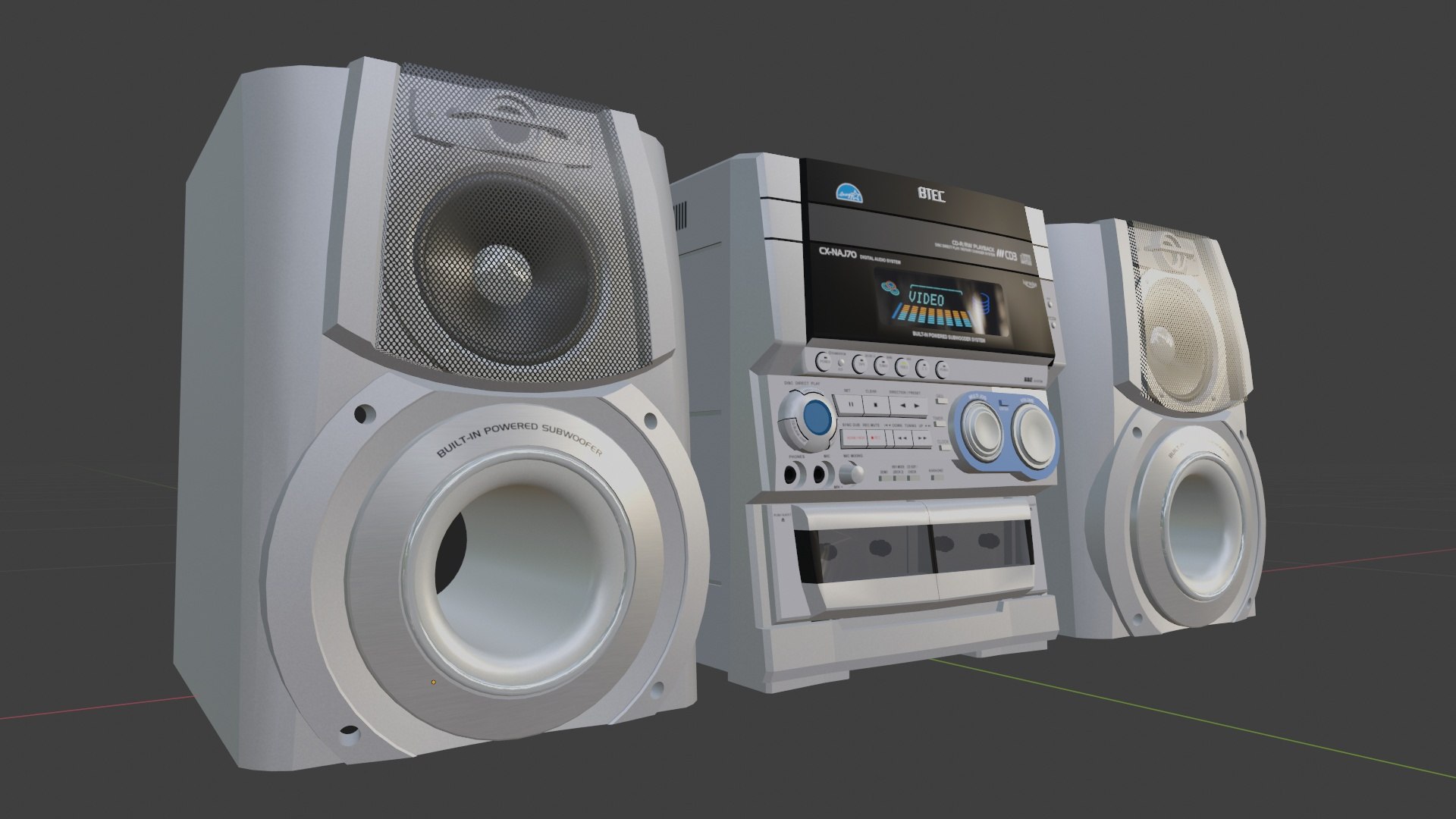 3D Stereo System Circa 2000s - TurboSquid 2259951