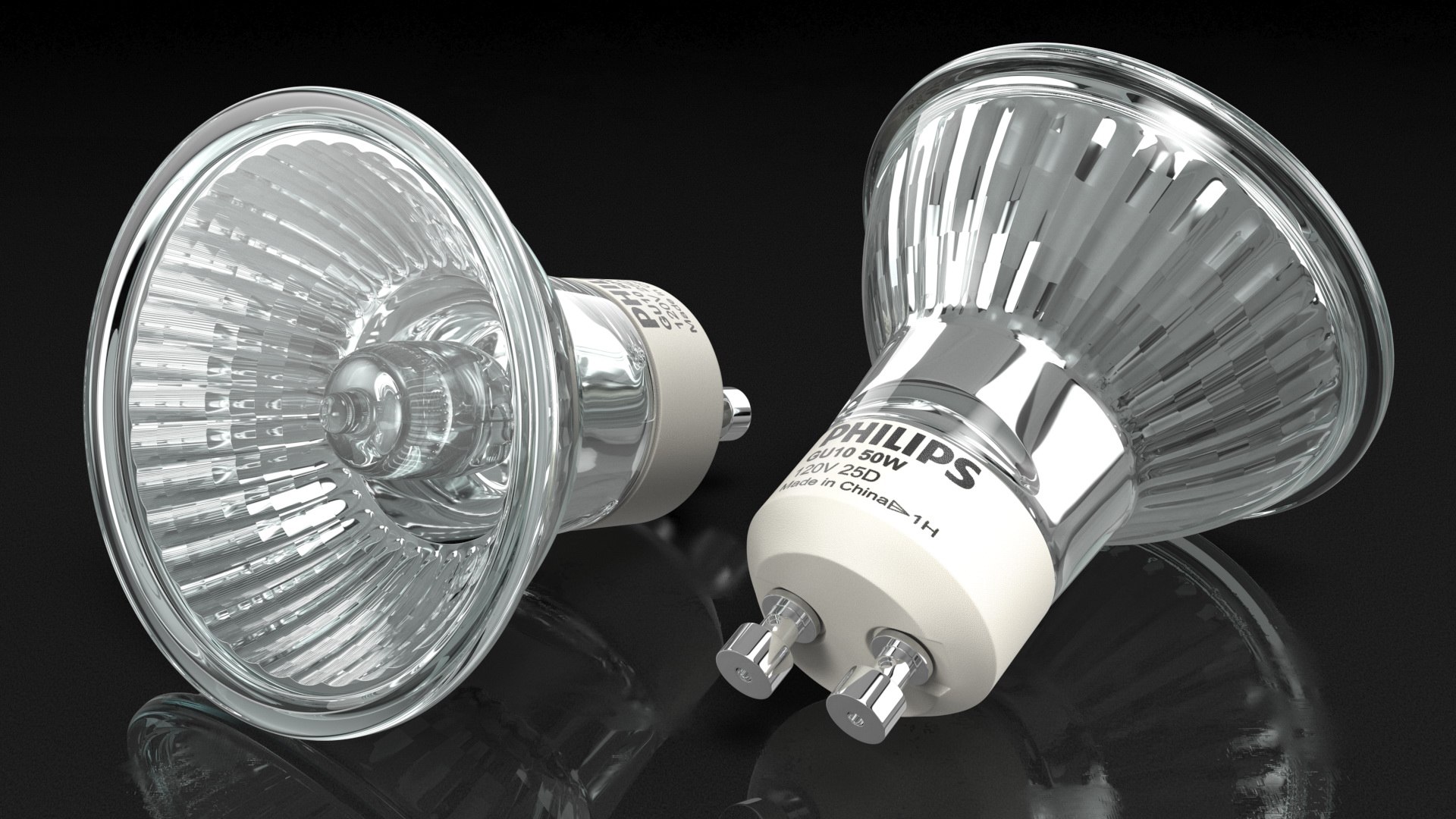 Philips GU10 50W Halogen Light Bulb Model - TurboSquid 1867654