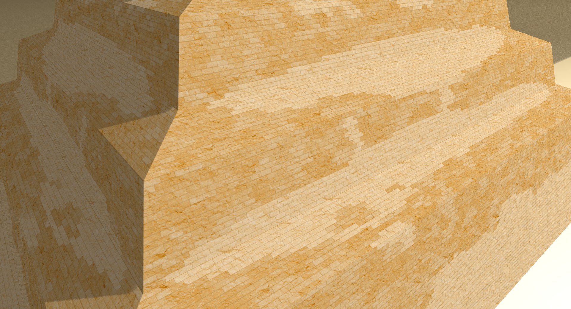 3D Step Pyramid - TurboSquid 1869807