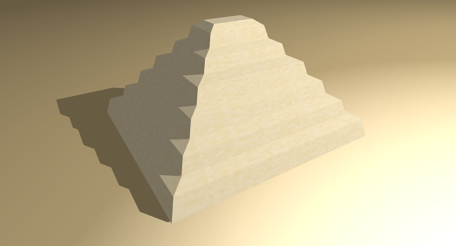 3D Step Pyramid - TurboSquid 1869807