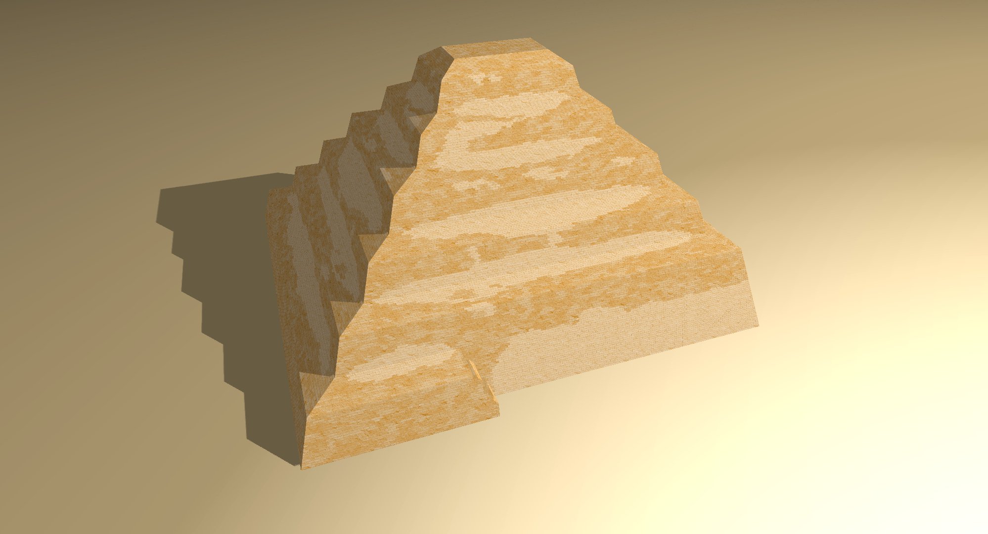3D Step pyramid - TurboSquid 1869807