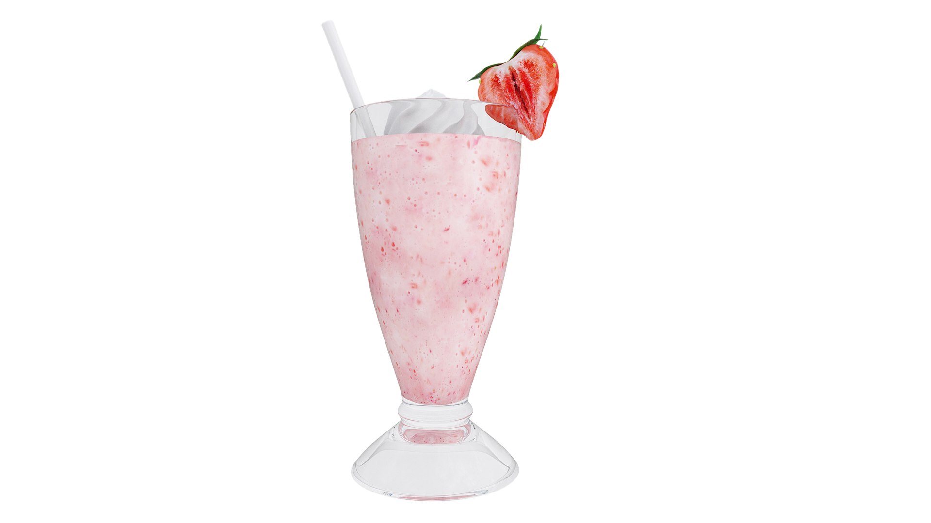 3D Strawberry Milkshake Model - TurboSquid 1917627