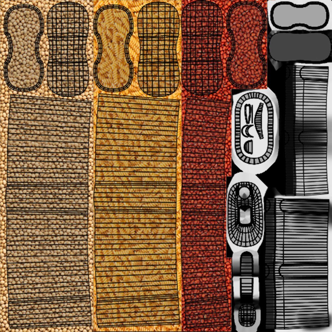 3D Grain Rice Container - TurboSquid 2249930