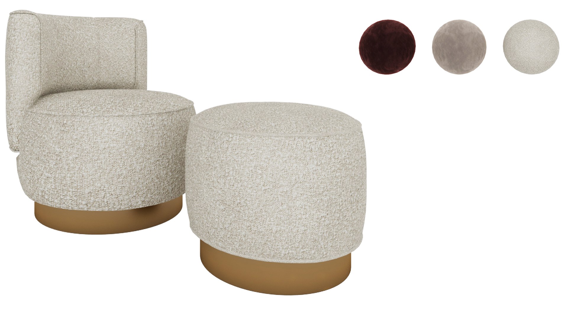 Yves Round Armchair By Minotti 3D - TurboSquid 2364771