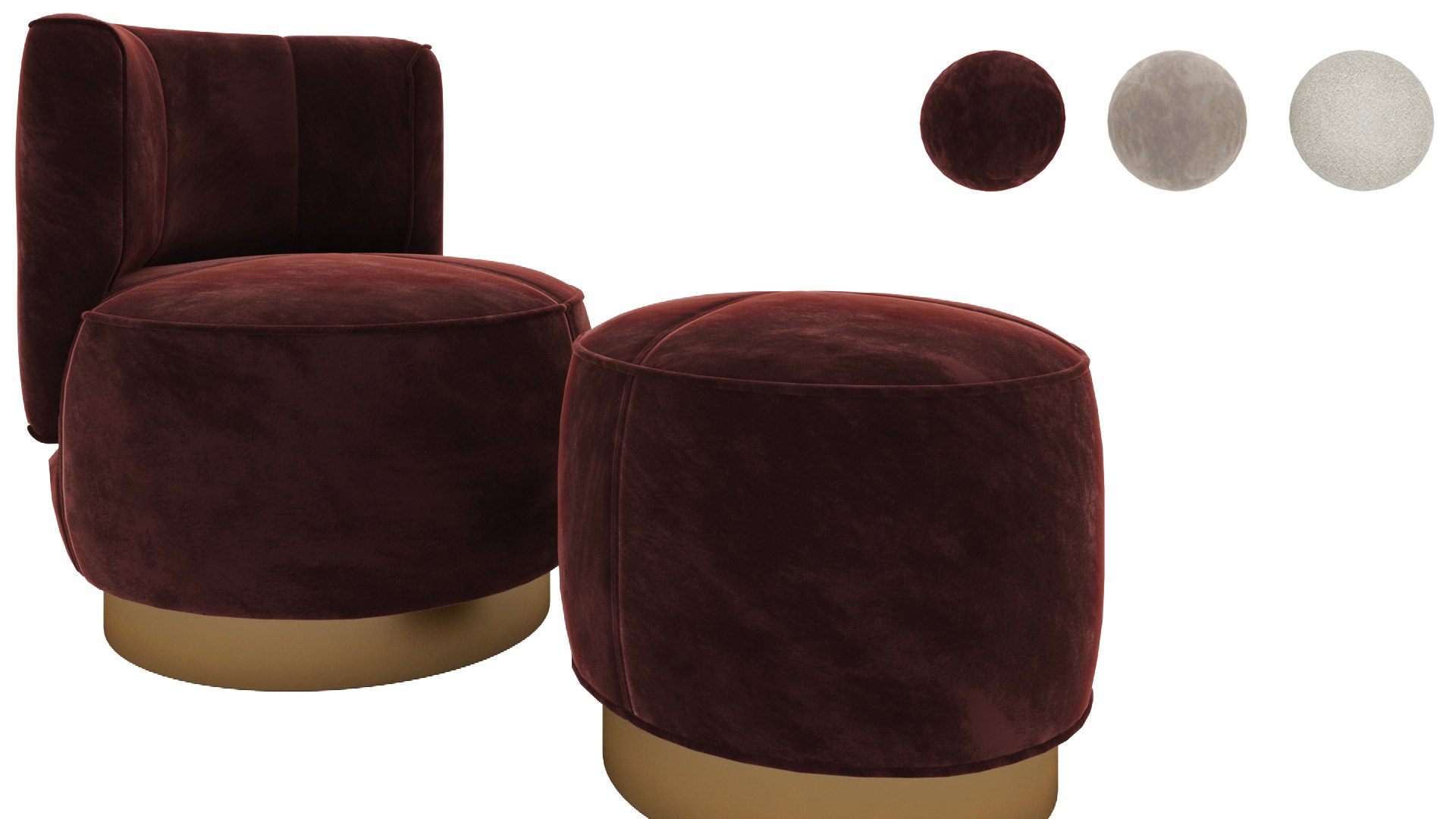 Yves Round Armchair By Minotti 3D - TurboSquid 2364771
