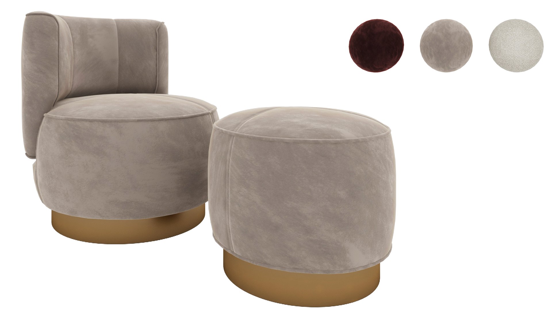Yves Round Armchair By Minotti 3D - TurboSquid 2364771