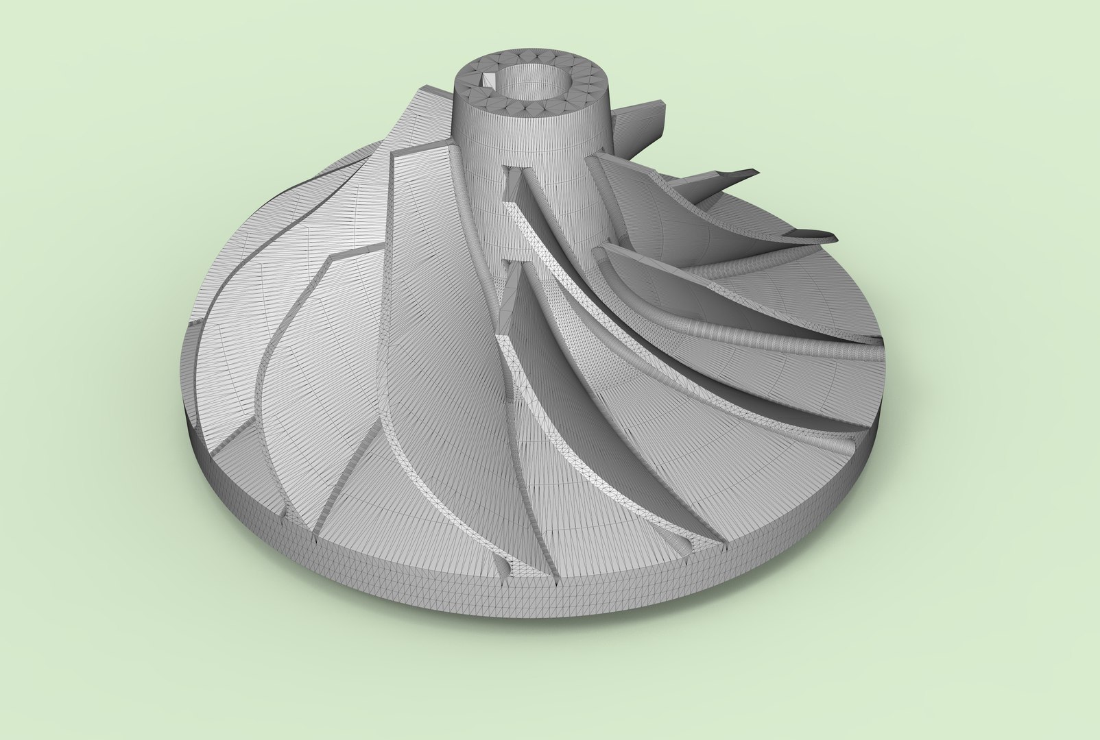 Turbo Impeller Model - TurboSquid 1460947
