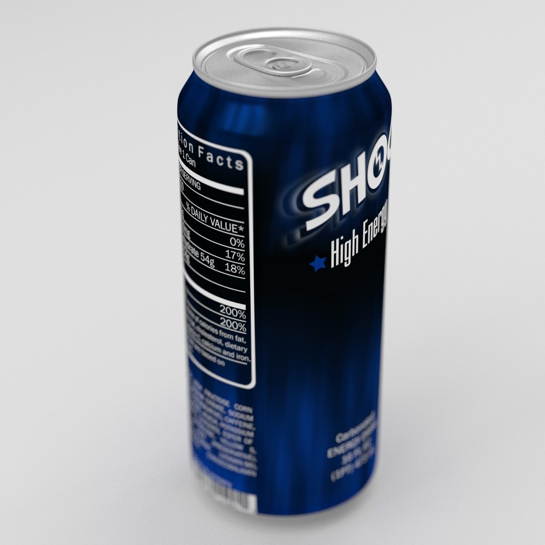 3d Obj Shock Energy Drink