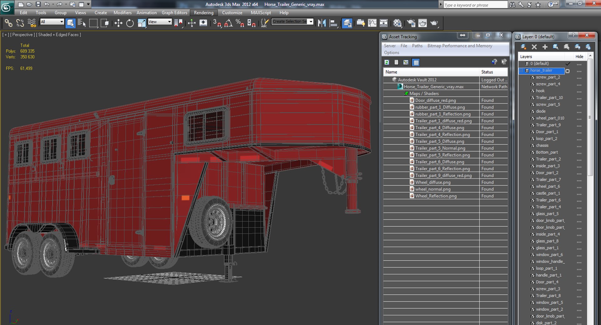 Horse Trailer Generic 3D - TurboSquid 1288593