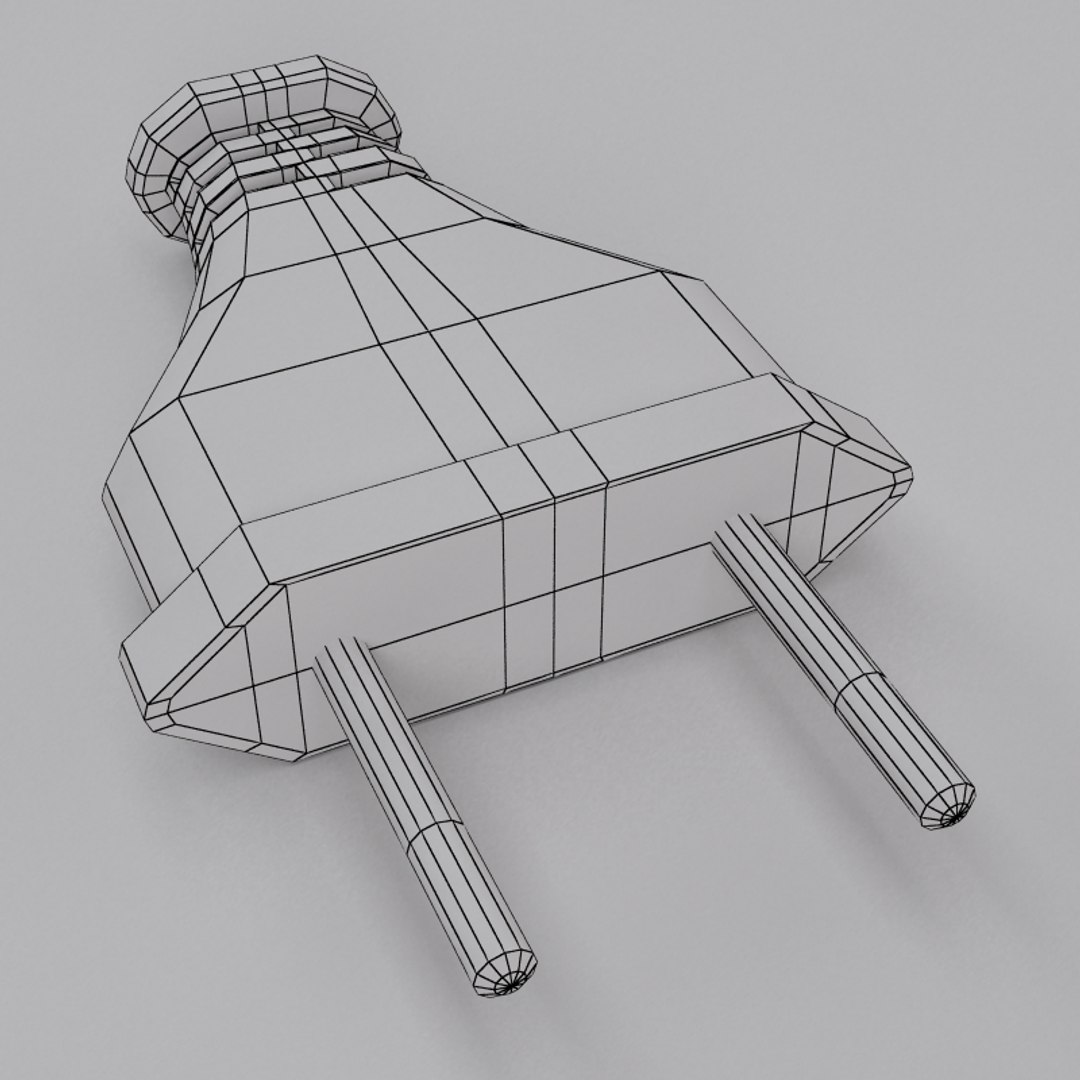 3d Electrical Plug
