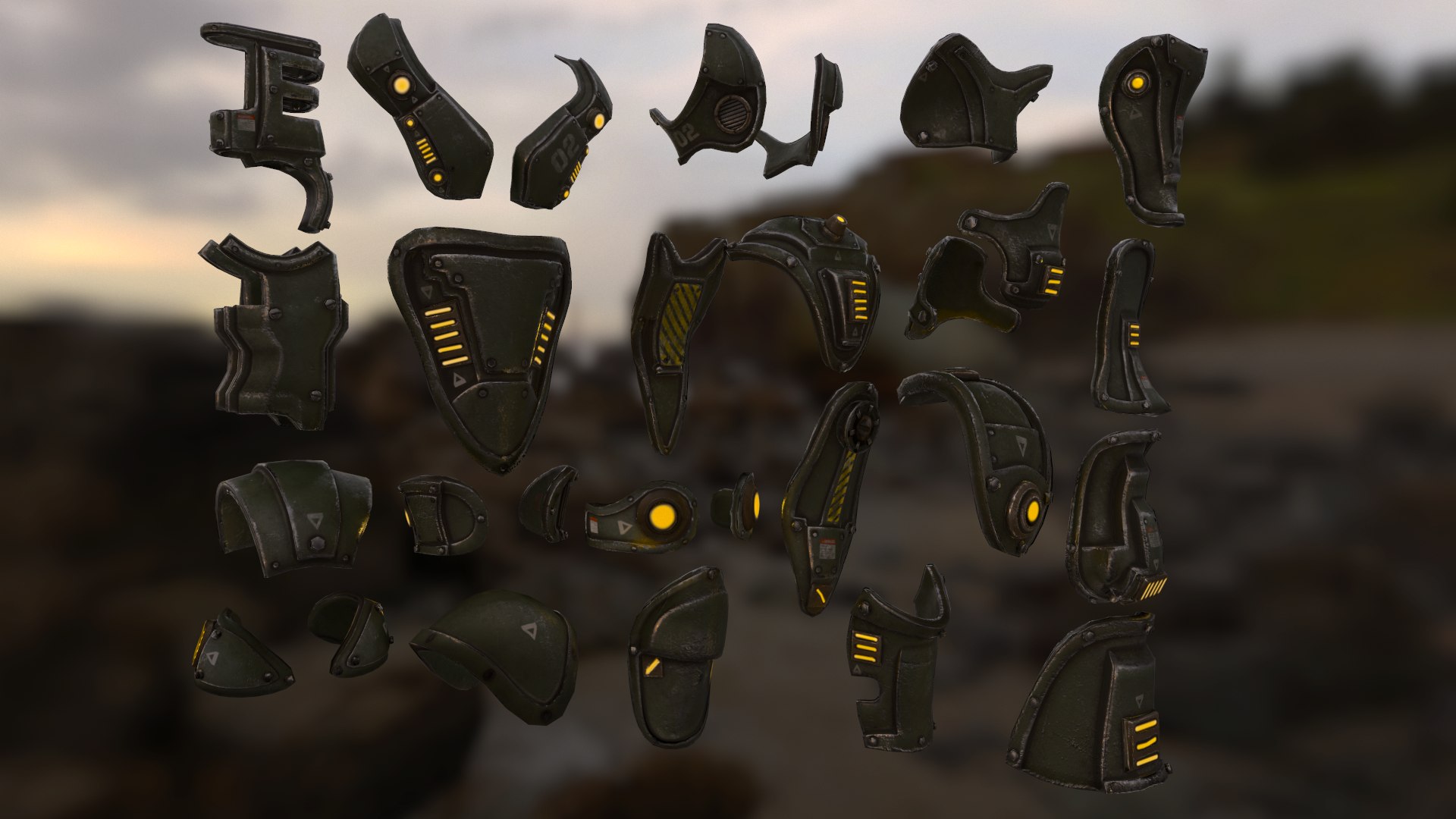 3D Mech Kitbash Parts - - TurboSquid 1641764