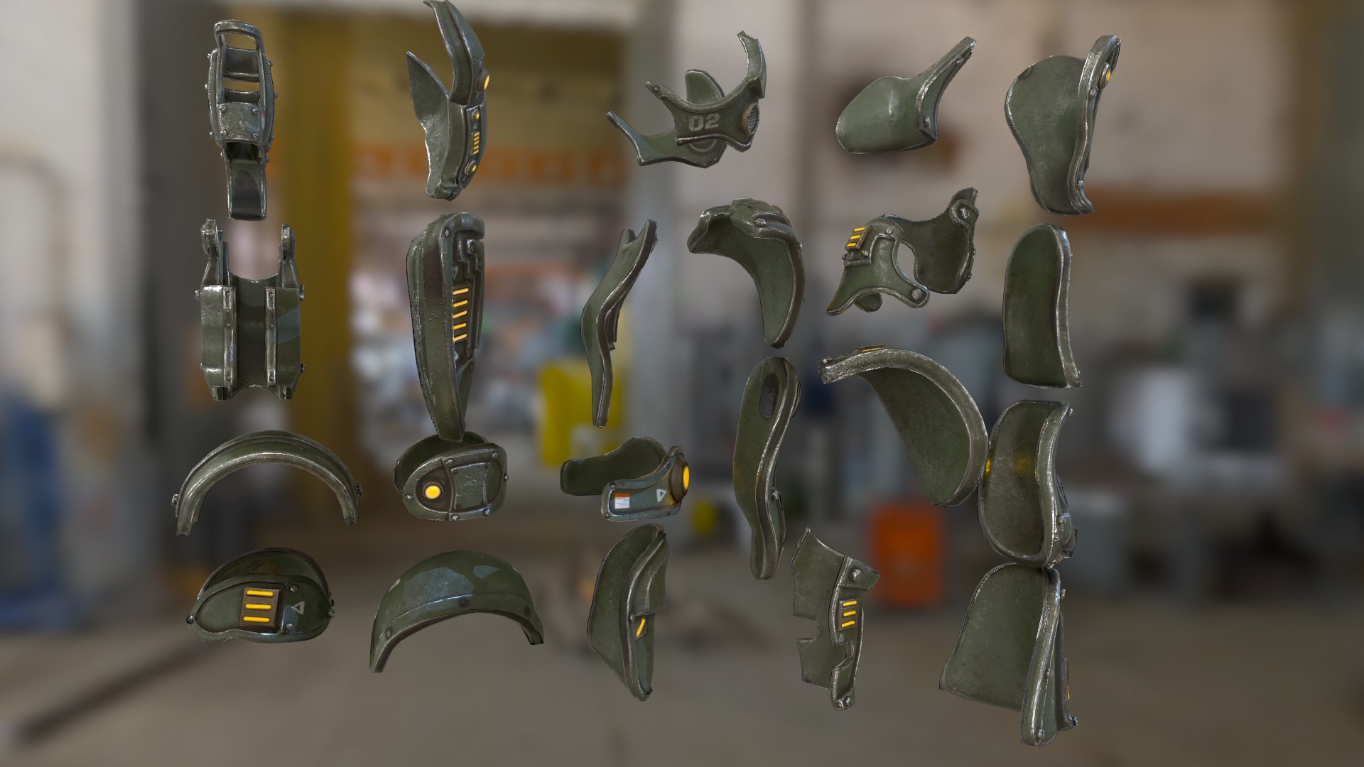 3D Mech Kitbash Parts - - TurboSquid 1641764