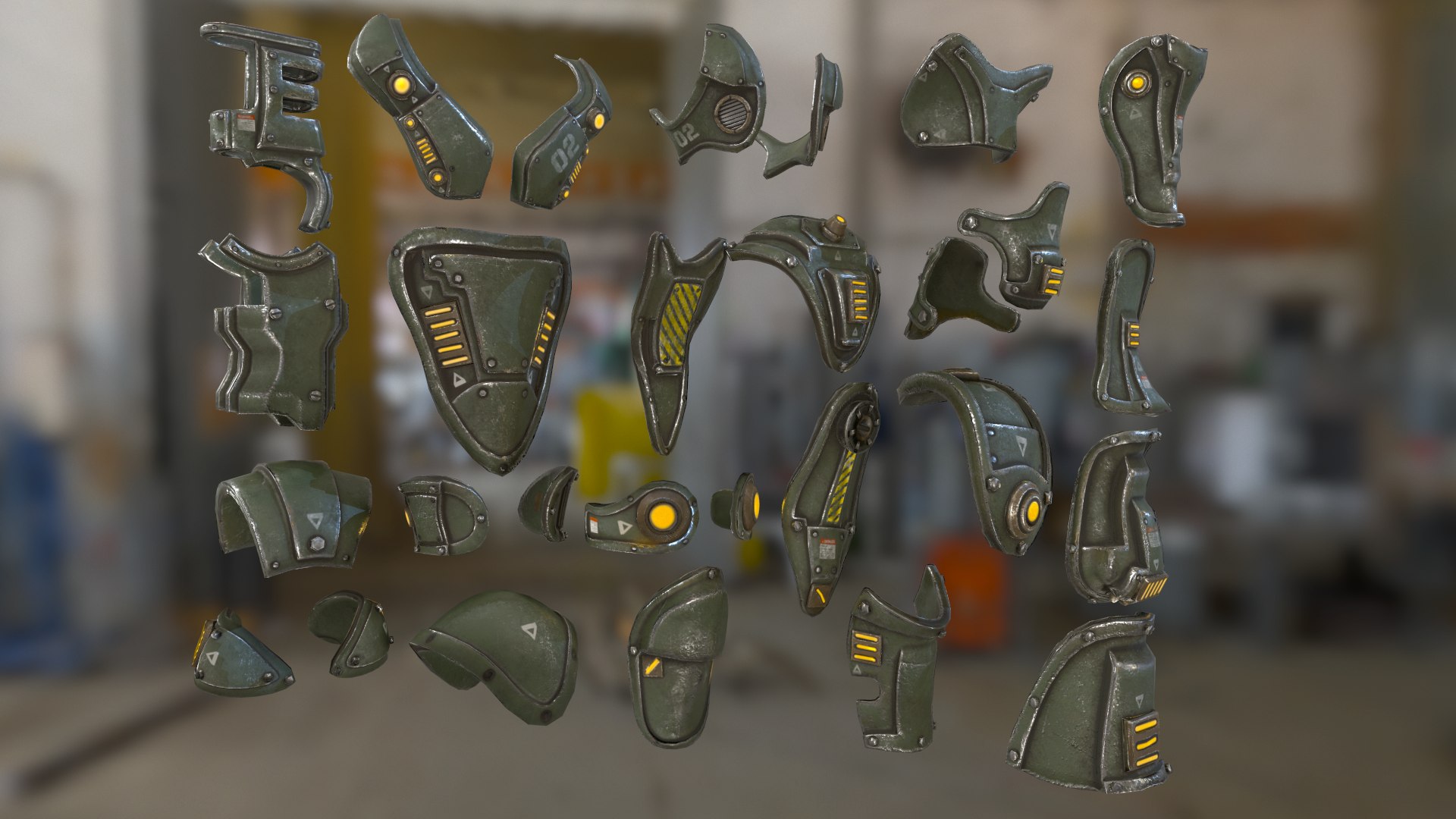 3D Mech Kitbash Parts - - TurboSquid 1641764