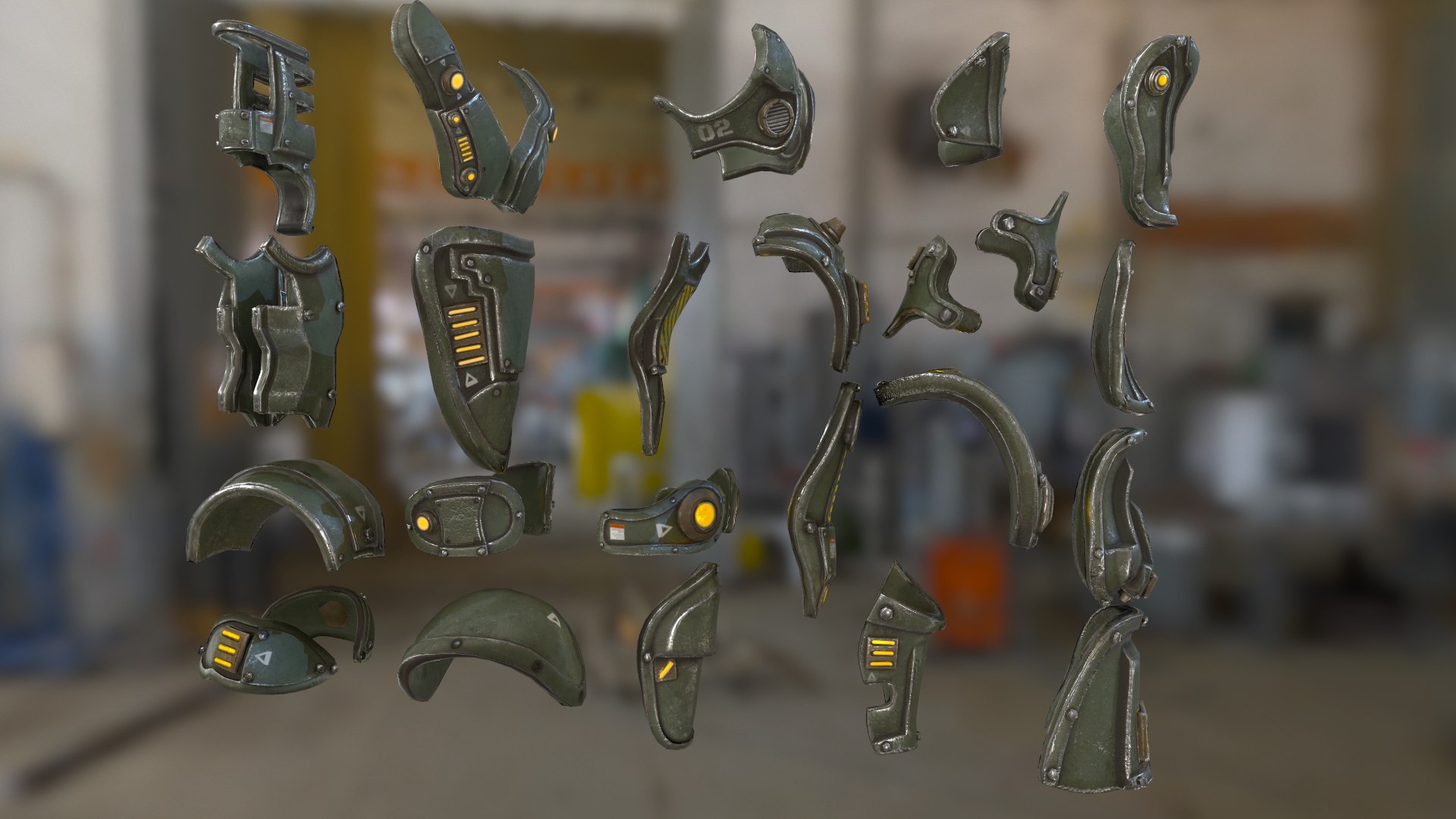 3D Mech Kitbash Parts - - TurboSquid 1641764