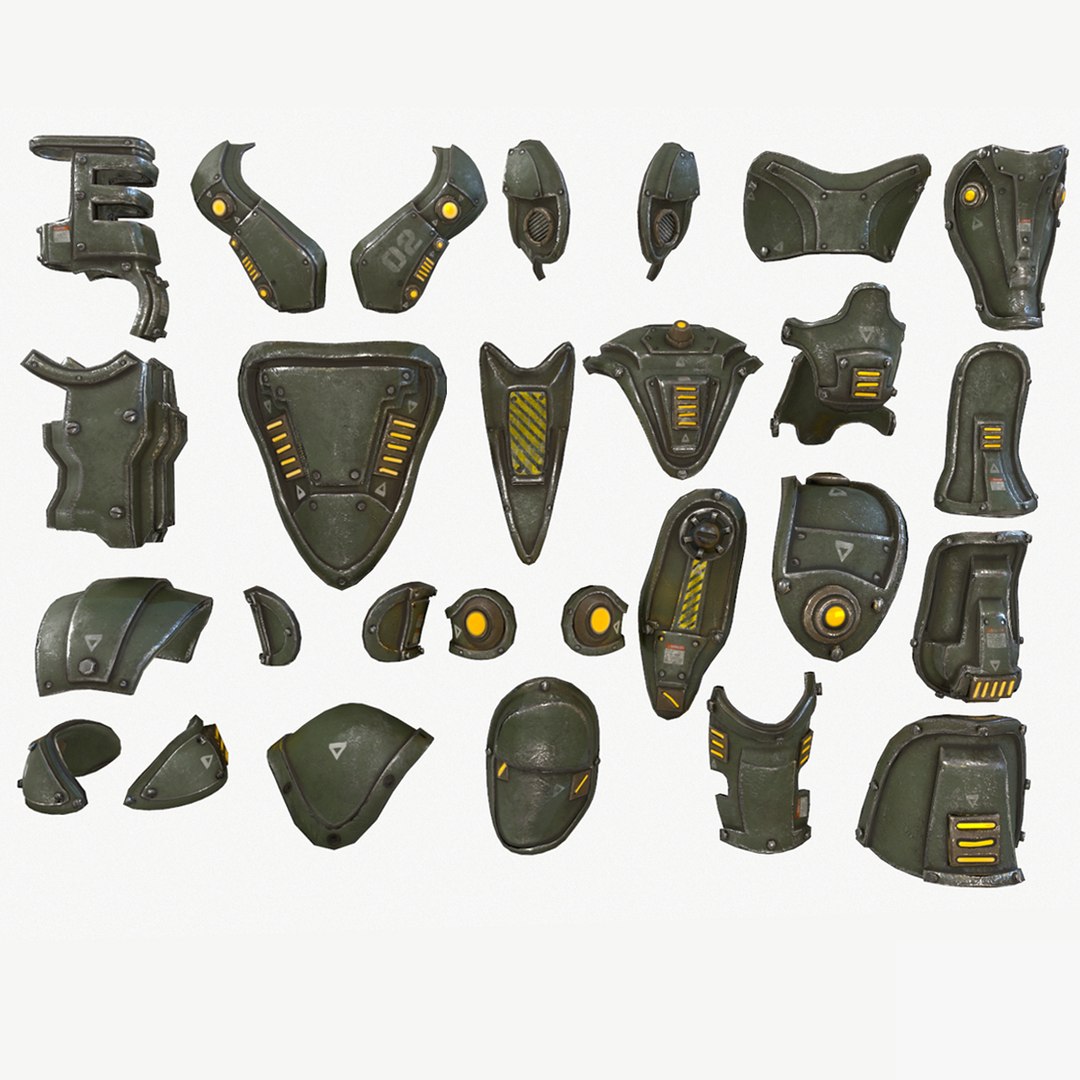 3D Mech Kitbash Parts - - TurboSquid 1641764