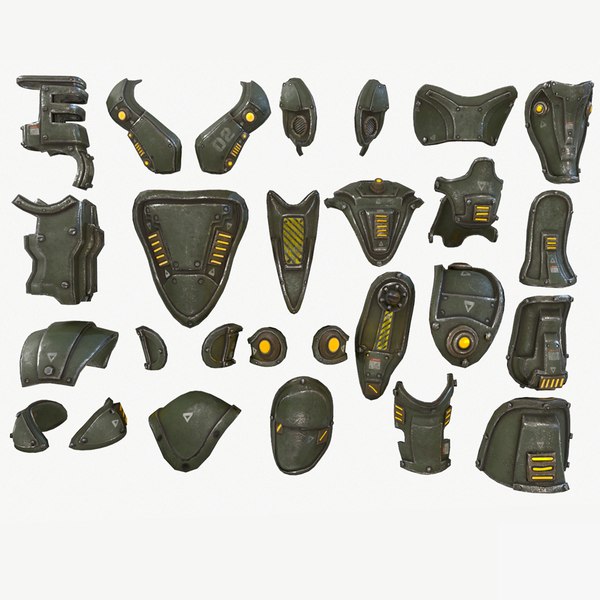 set sci-fi armor max