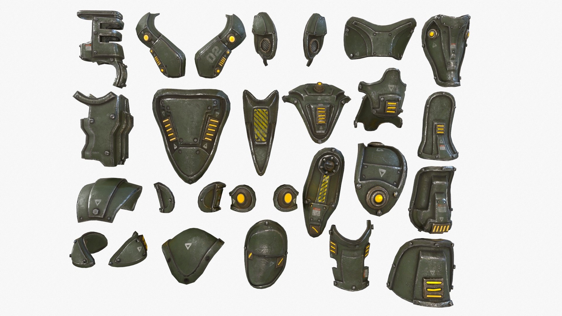 3D Mech Kitbash Parts - - TurboSquid 1641764