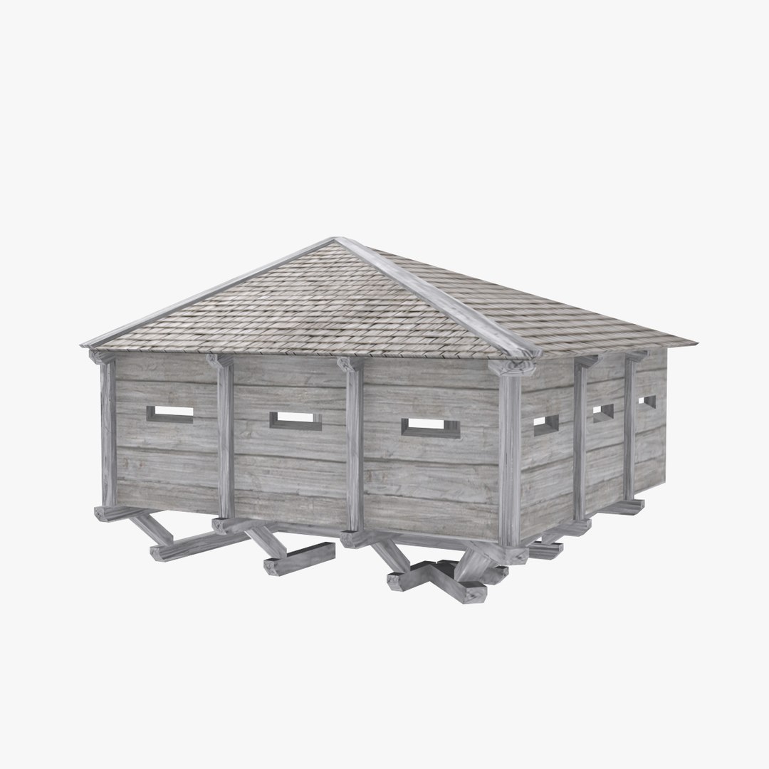 3d model castle hoarding sections