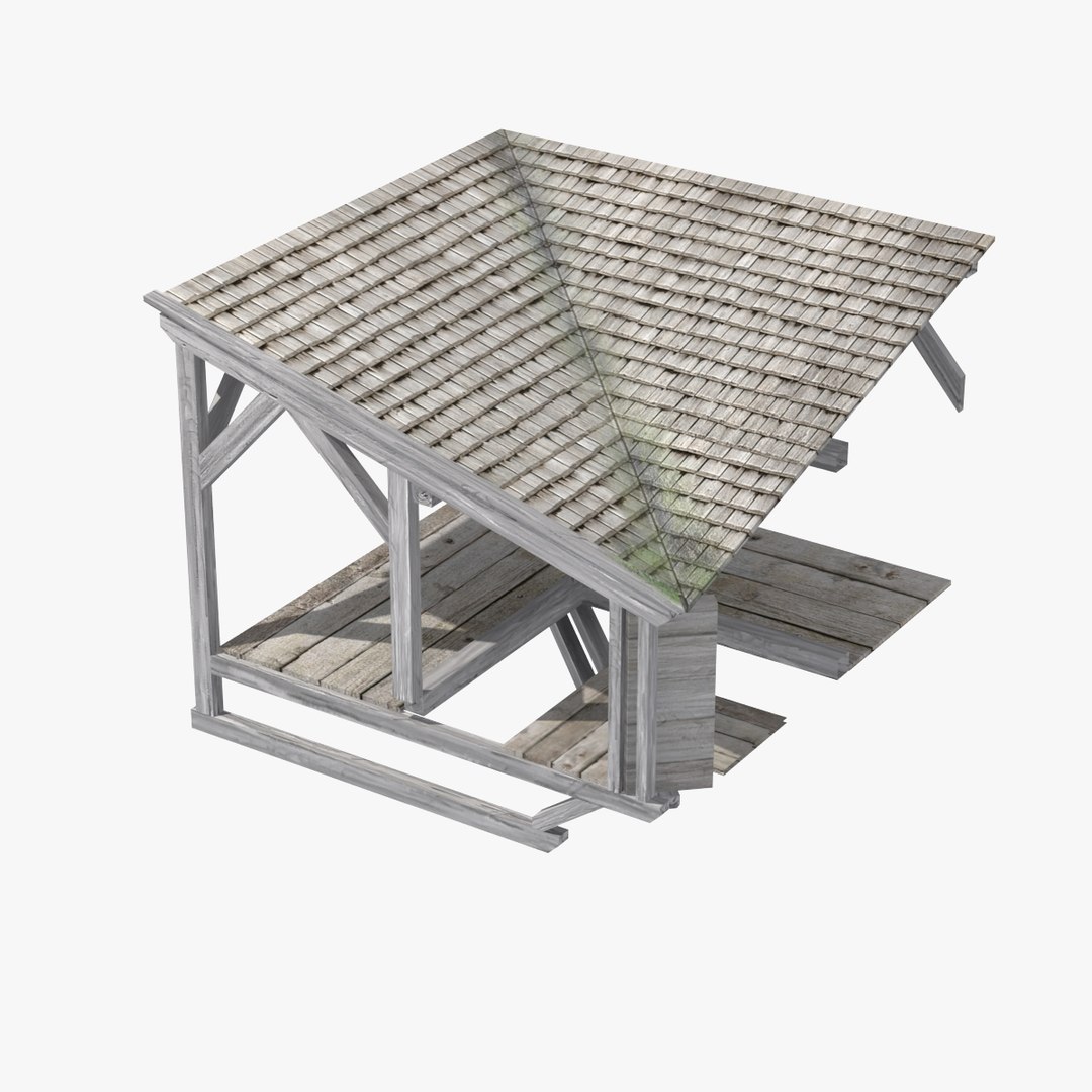 3d model castle hoarding sections