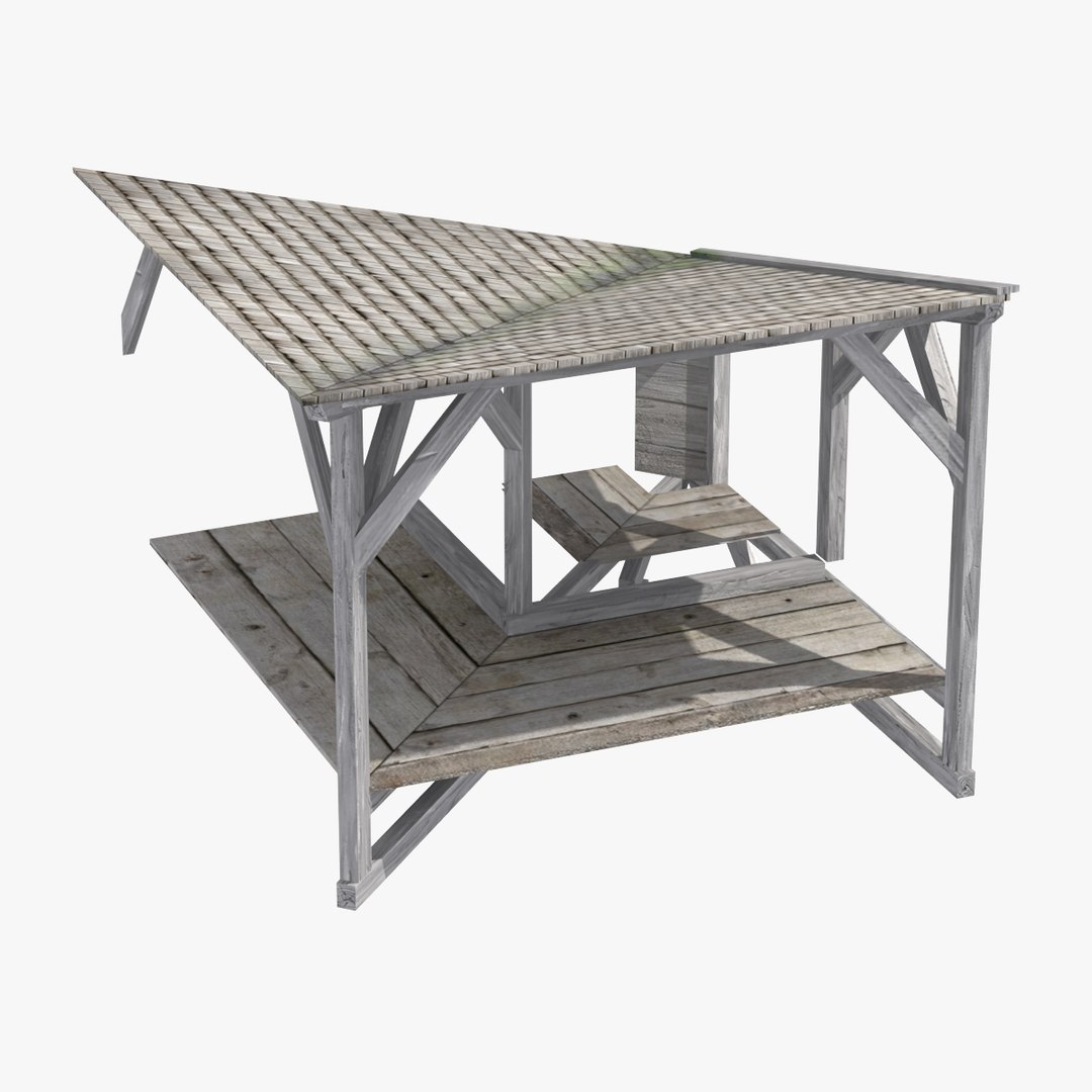 3d model castle hoarding sections