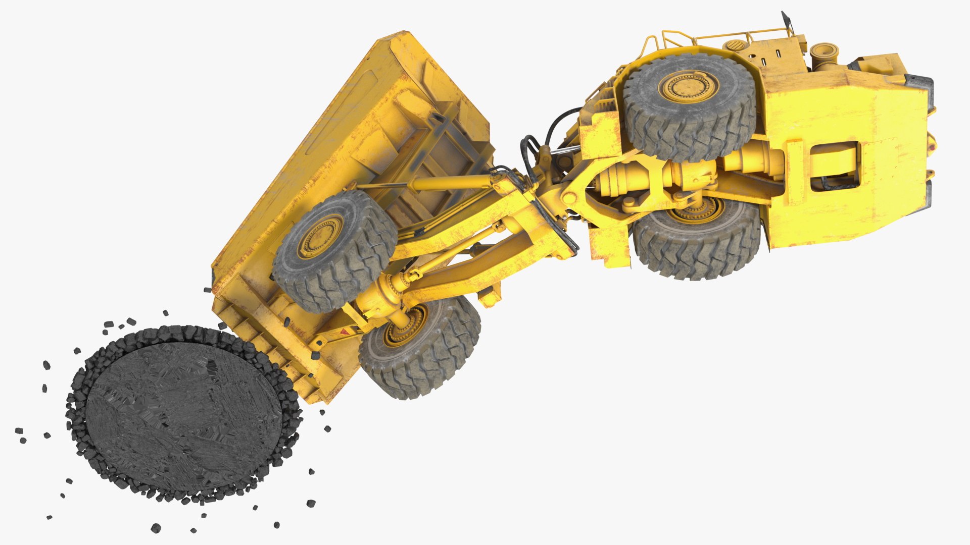 3D Underground Truck Unload Coal model - TurboSquid 1893548