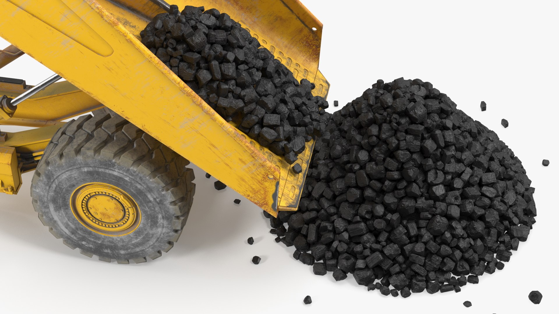 3D Underground Truck Unload Coal model - TurboSquid 1893548