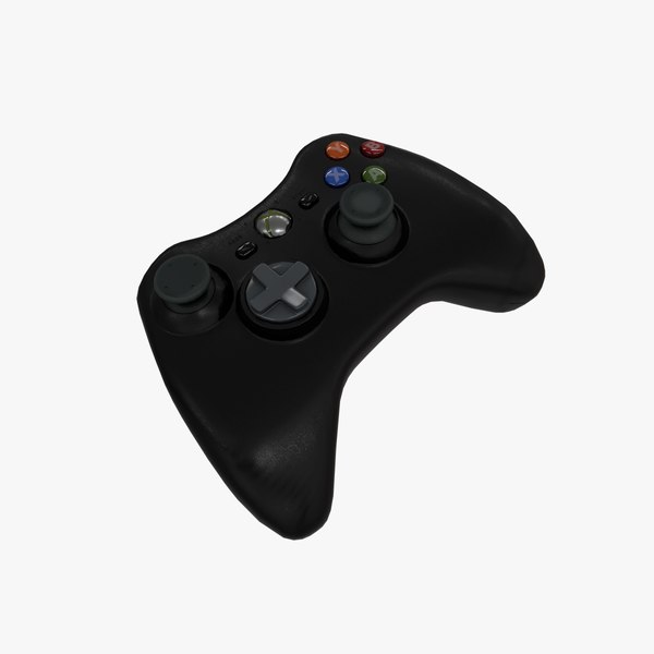 Xbox controller black model - TurboSquid 1234968