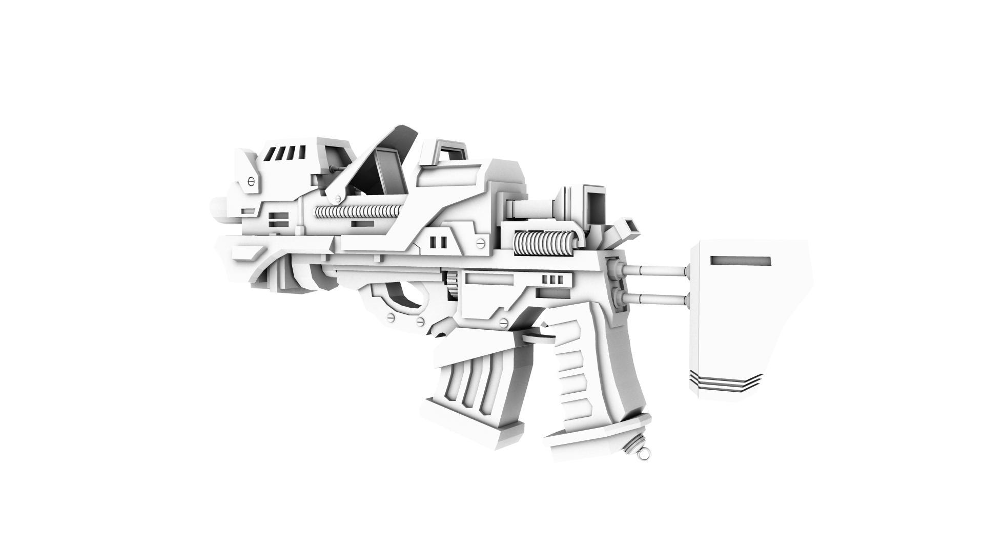 3d 3ds Army Gun