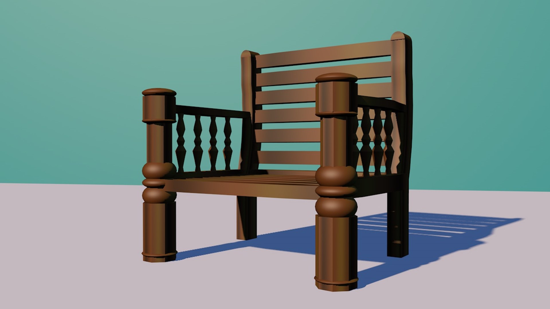 3D Beautiful Wood Chair - TurboSquid 1800923
