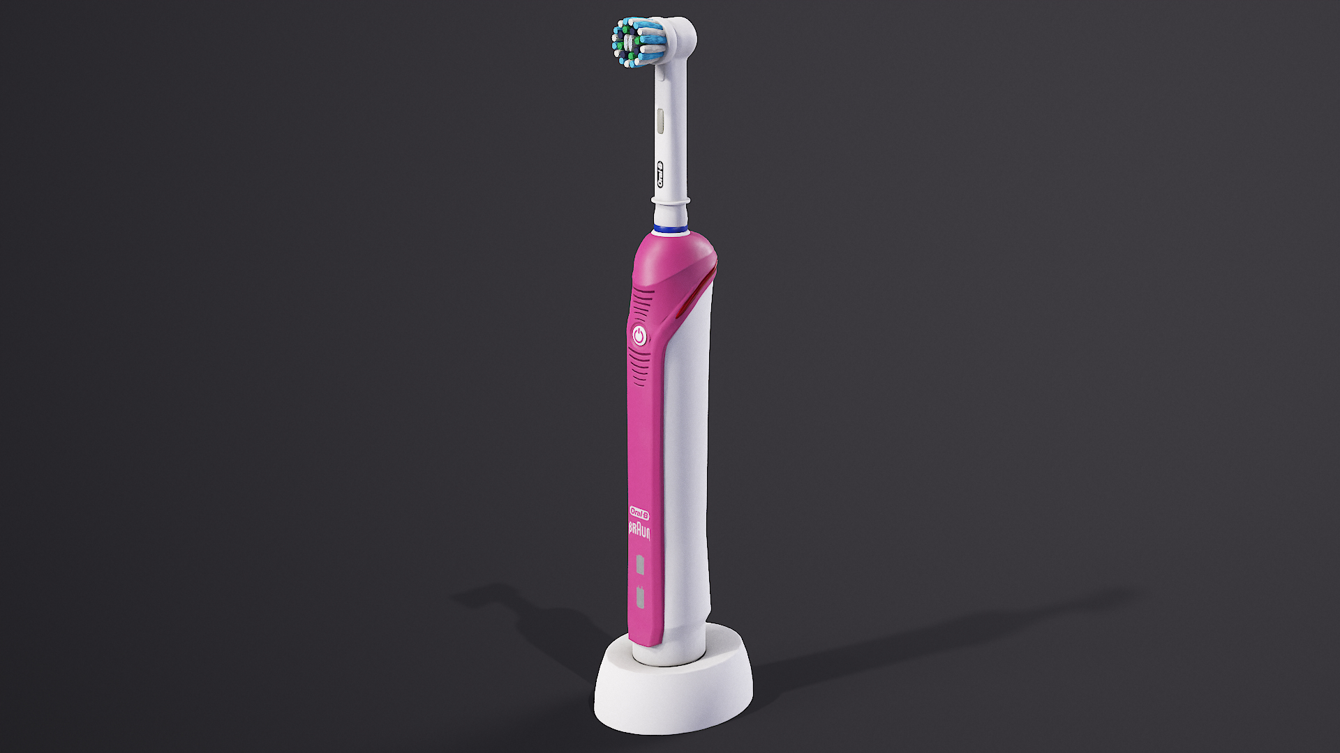Electric Toothbrush Oral-B Pink PBR 3D Model - TurboSquid 1783628