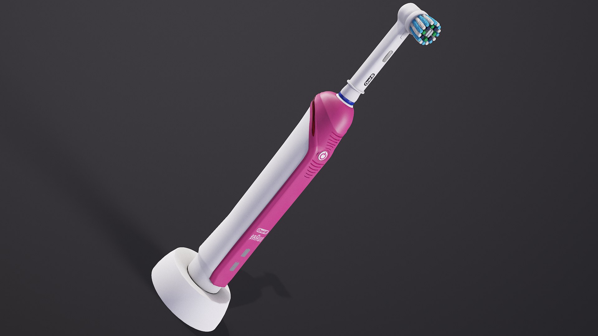 Electric Toothbrush Oral-B Pink PBR 3D Model - TurboSquid 1783628
