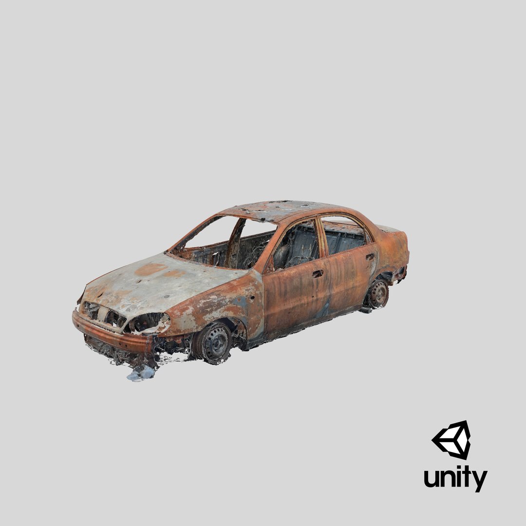 3D Burned Car Wreck 03 - TurboSquid 2070740