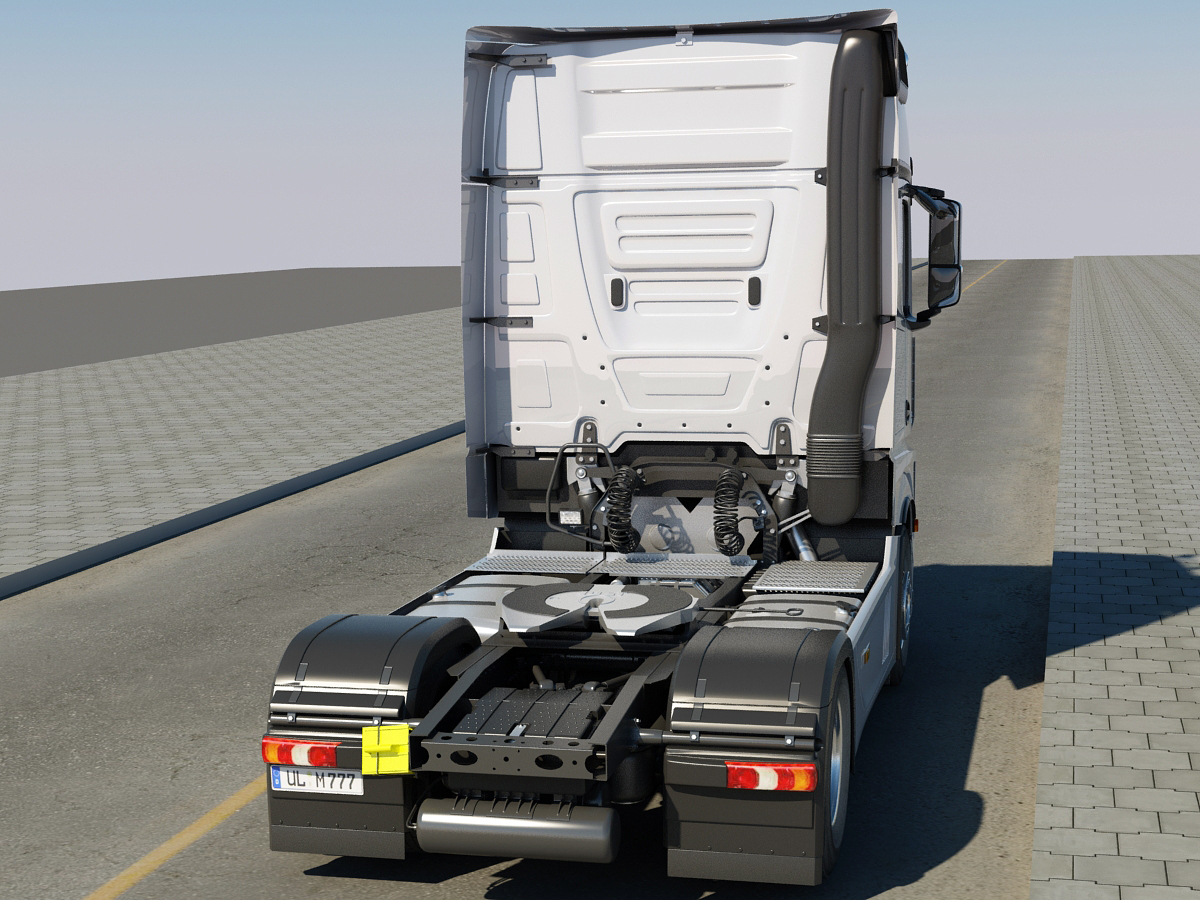 3d model actros 2011 trailer