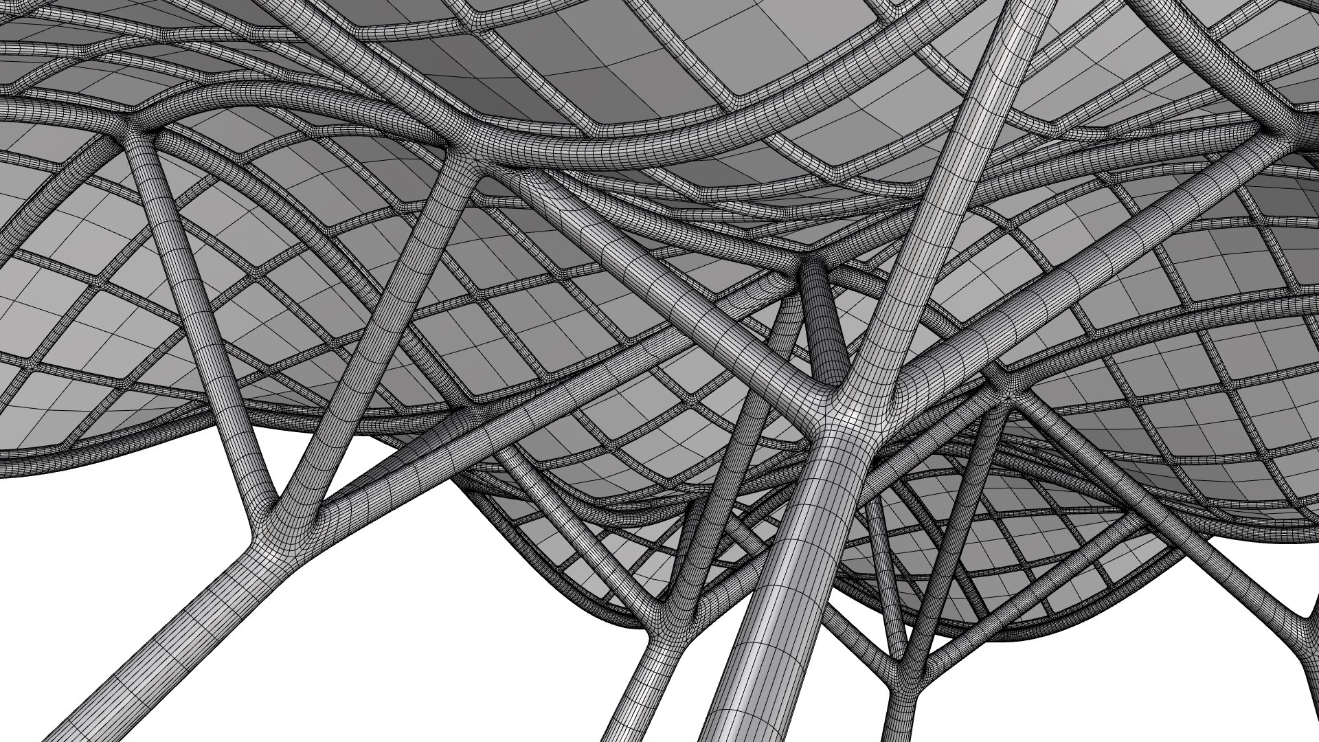 Tree Structure Pavilion 02 Smooth 3D - TurboSquid 2254715