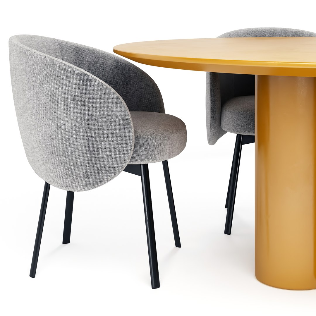 Hug Chair And Elly Table 3D Model - TurboSquid 2283094