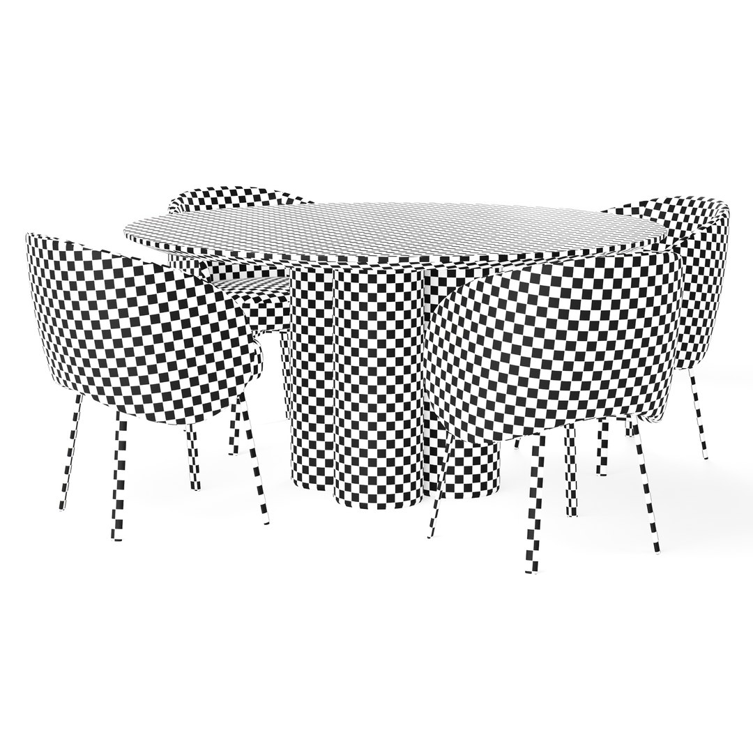 Hug Chair And Elly Table 3D Model - TurboSquid 2283094