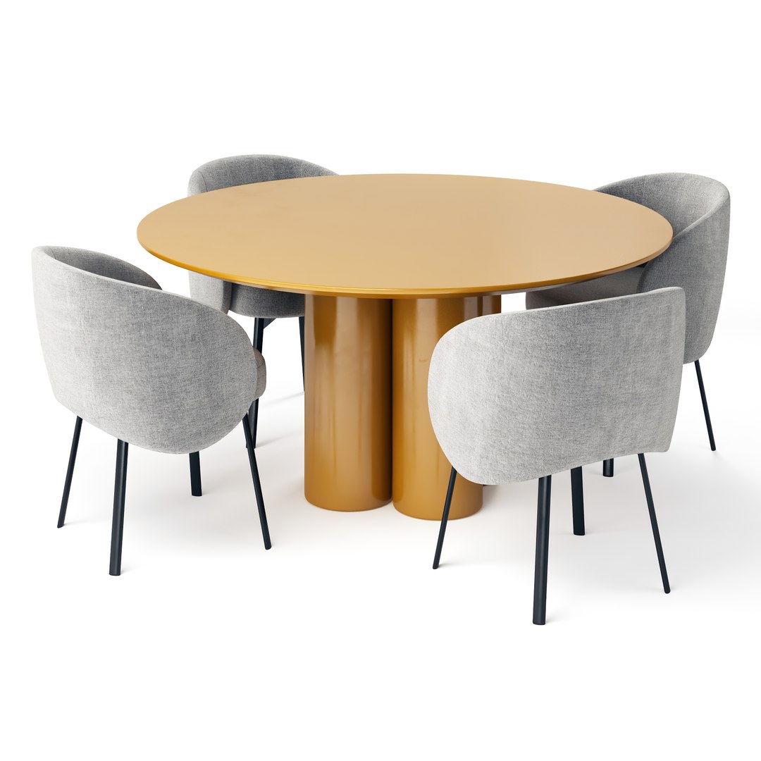 Hug Chair And Elly Table 3D Model - TurboSquid 2283094