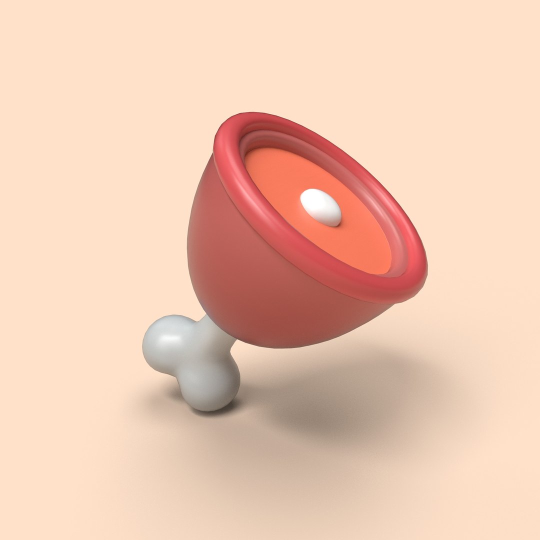 3D Model Cartoon Ham - TurboSquid 1957036