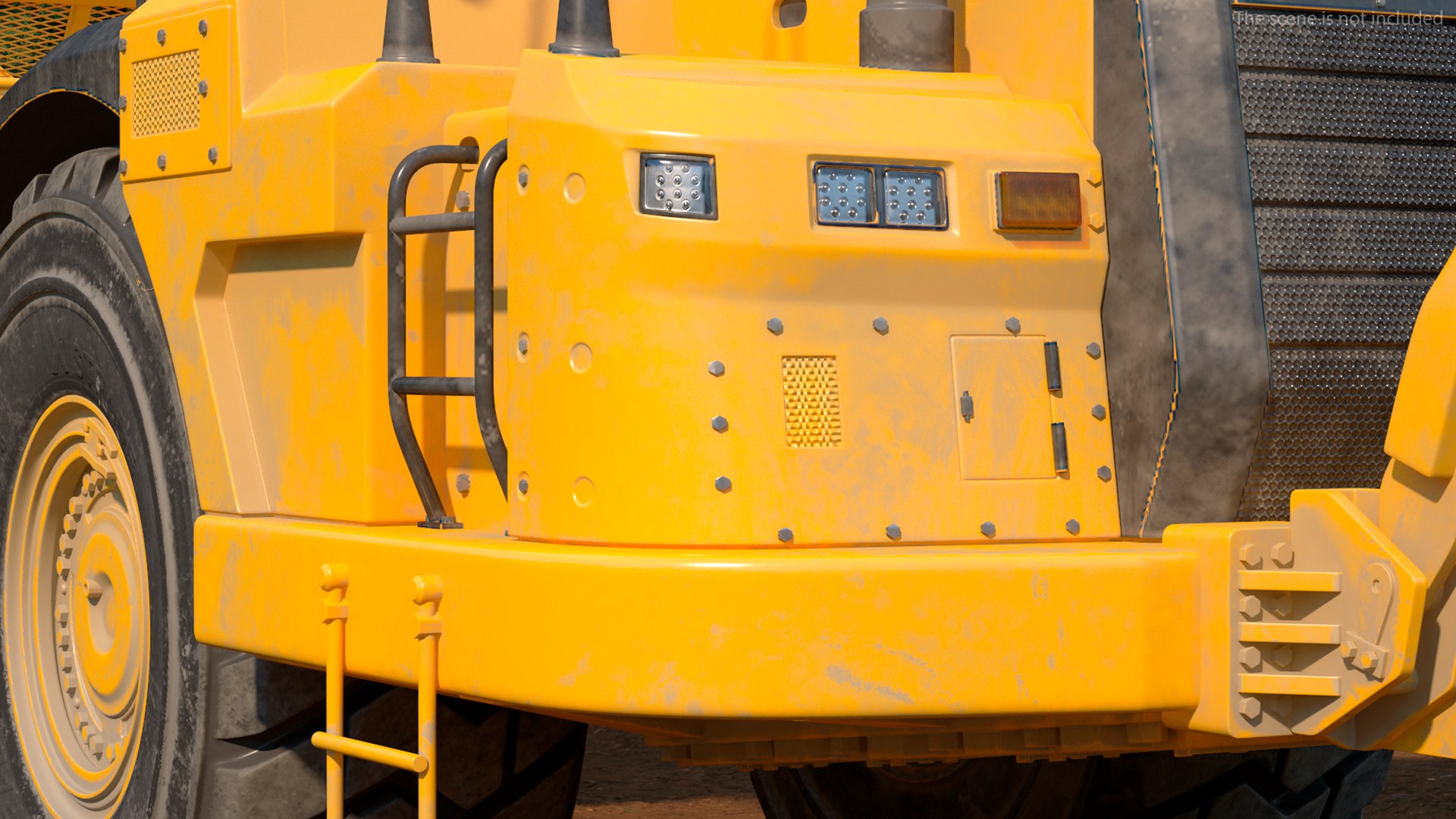 Wheeled Tractor Scraper Dirt 3D - TurboSquid 1924357