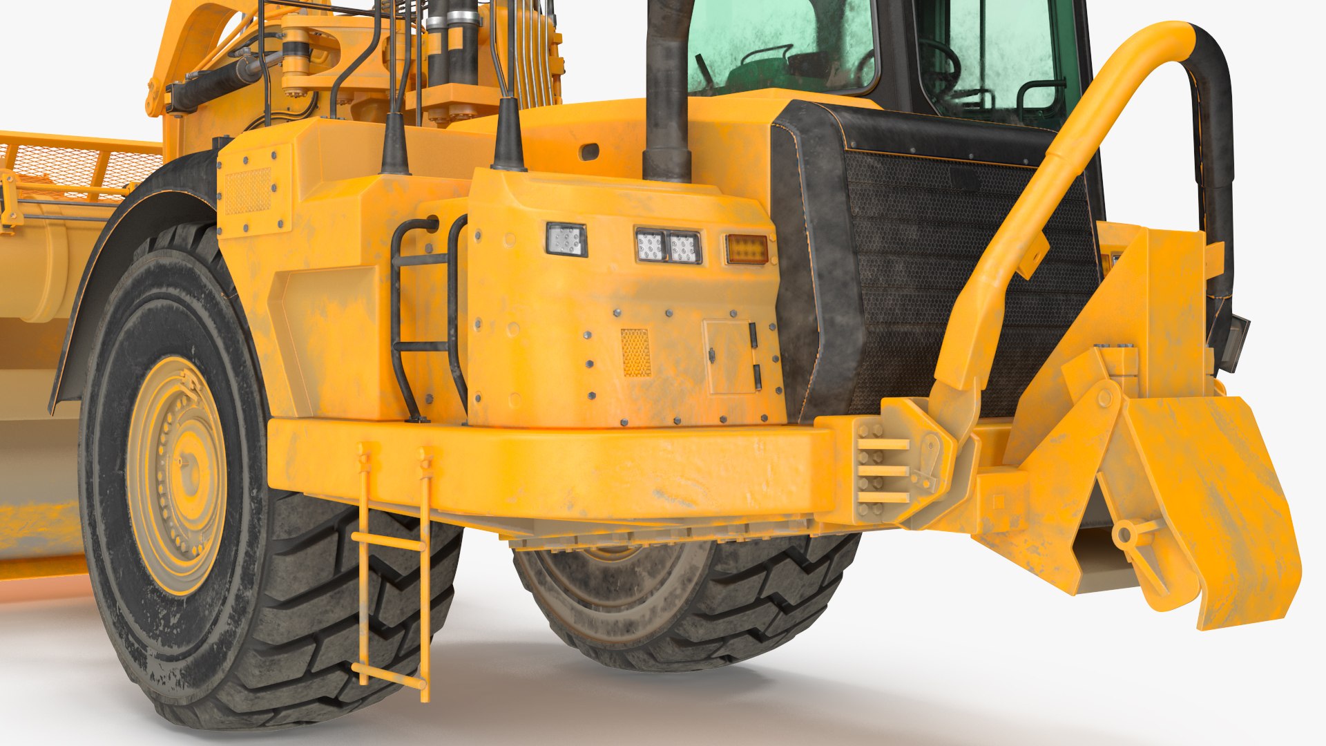 Wheeled Tractor Scraper Dirt 3D - TurboSquid 1924357