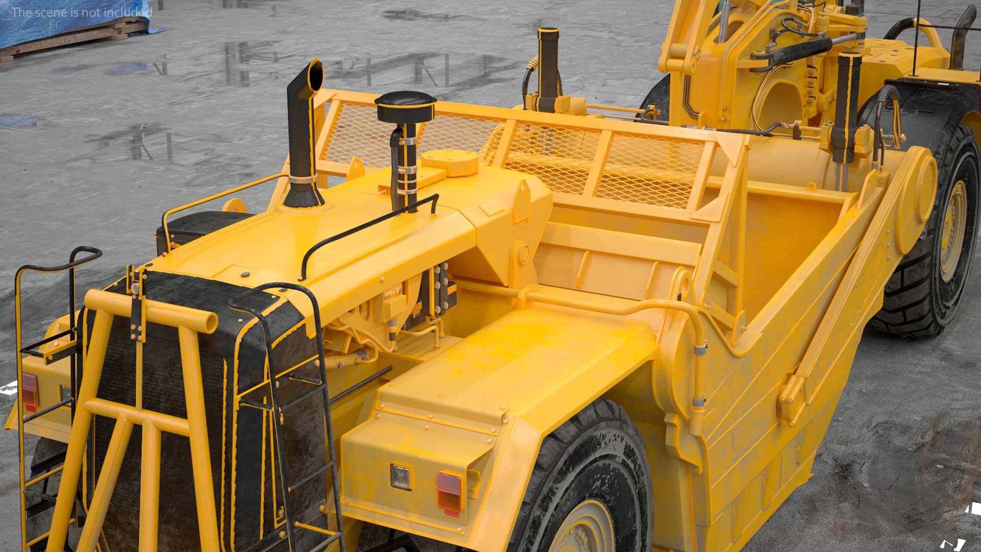 Wheeled Tractor Scraper Dirt 3D - TurboSquid 1924357