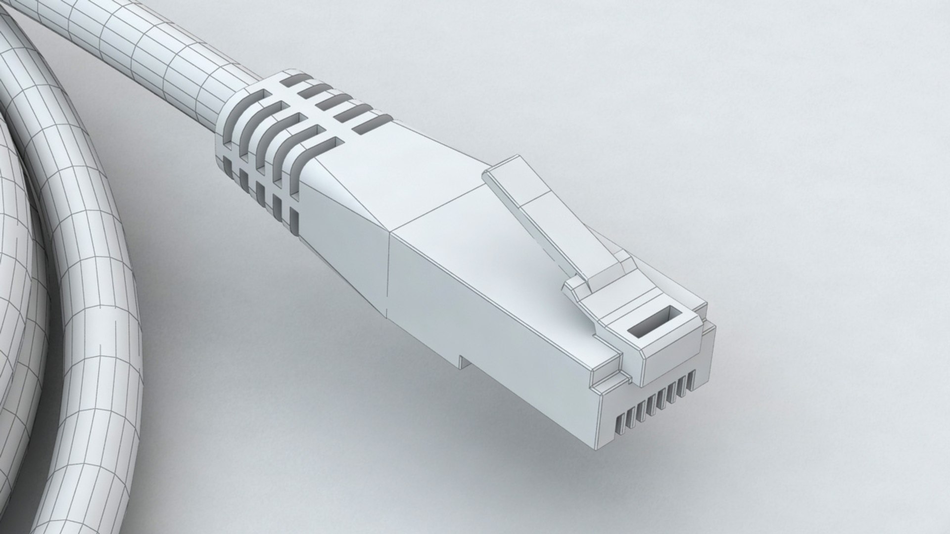 3D Network Lan Cat Cable - TurboSquid 1386215