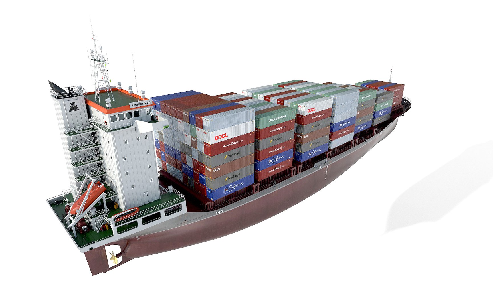 3D Container Feeder 800 Model - TurboSquid 1809355