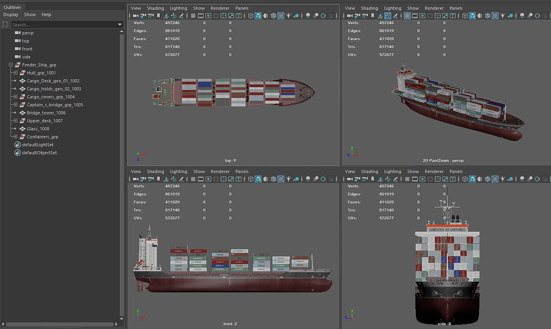 3D Container Feeder 800 model - TurboSquid 1809355