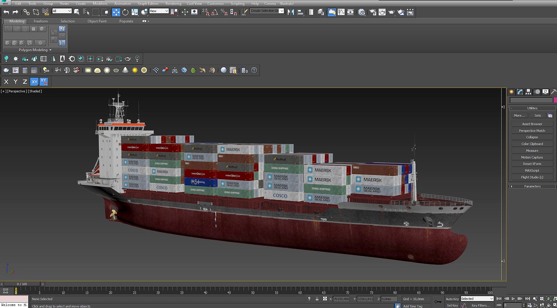 3D Container Feeder 800 Model - TurboSquid 1809355