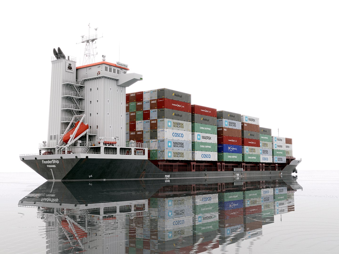 3D Container Feeder 800 Model - TurboSquid 1809355